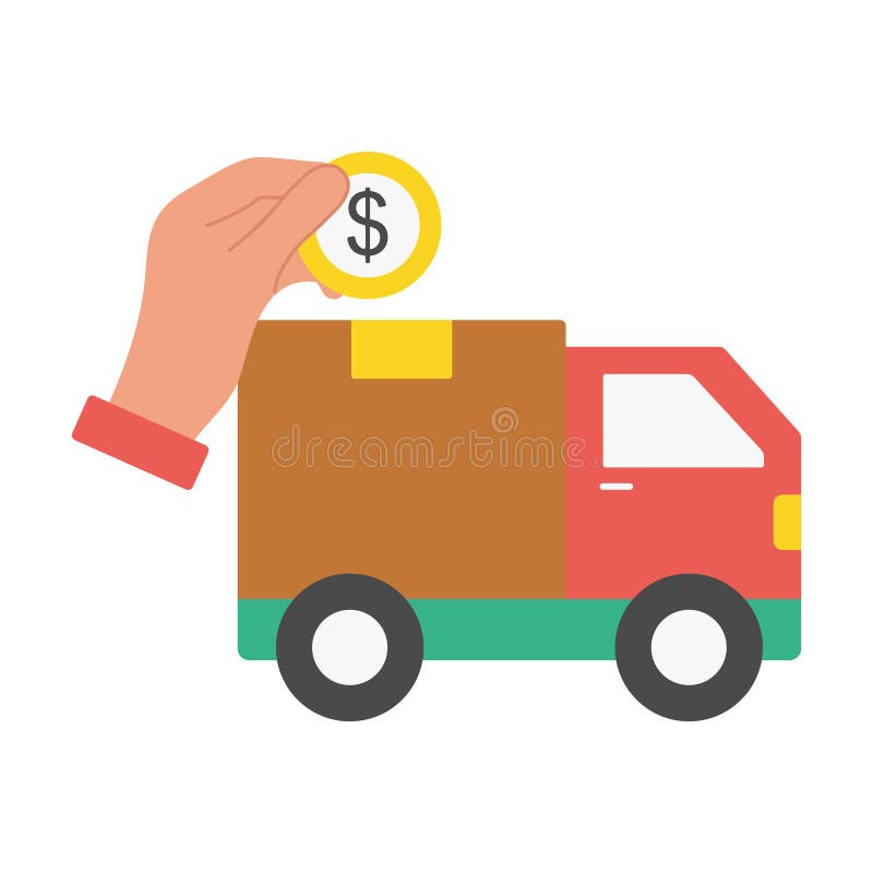 Delivery and Payment stock vector. Illustration of large - 269910478