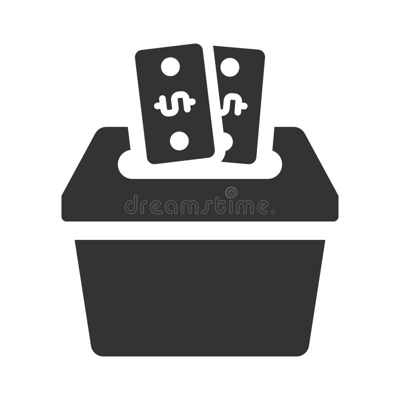 Cash deposit icon stock vector. Illustration of money - 340733871