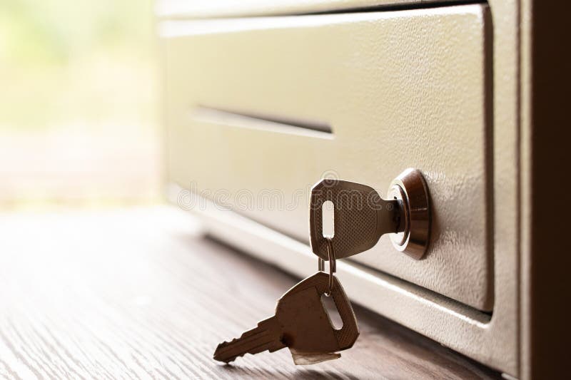Cash Drawer Keys on Table, Cash Drawer Stock Image - Image of lock ...