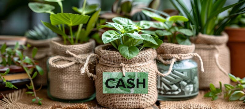 Cash Envelope Package Presented on the Table with the Noticeable Text ...