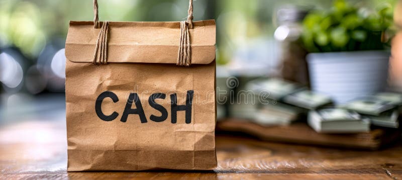 Cash Envelope Placed on a Table, Signaling a Secure and Private ...