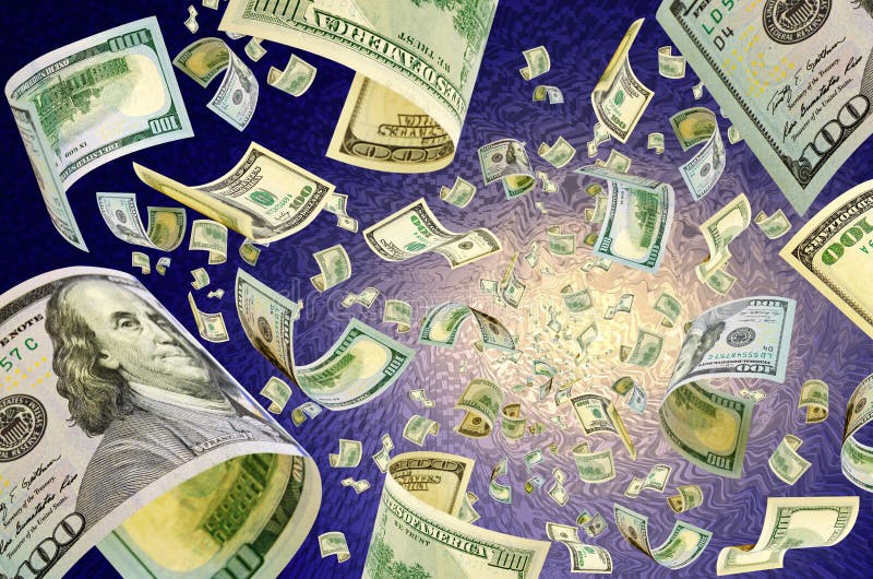 Cash in flight. stock photo. Image of money, payment - 93843192