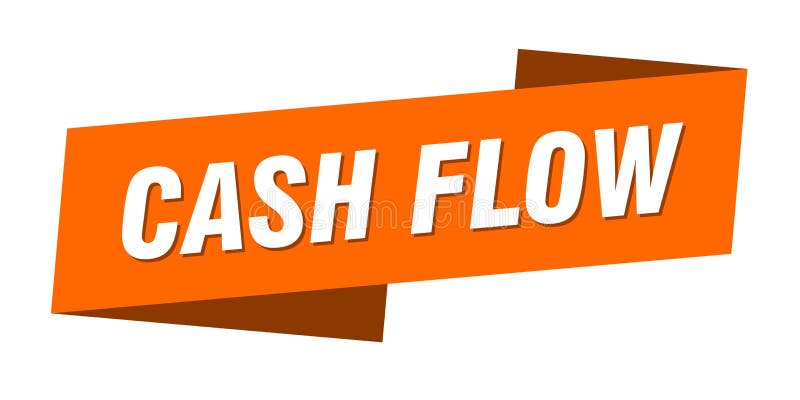Cash Flow Banner Template. Cash Flow Ribbon Label Stock Vector ...