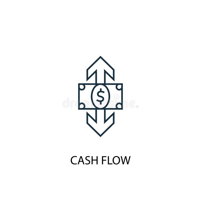 Cash Flow Concept Line Icon. Simple Stock Vector - Illustration of ... Cash Flow Concept Line Icon. Simple Stock Vector - Illustration of ...