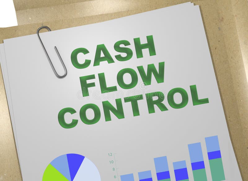 CASH FLOW CONTROL concept stock illustration. Illustration of commerce ...