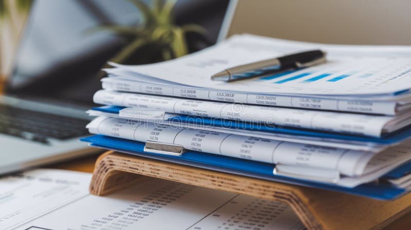 Cash Flow Focused Finance Management Concept with Financial Documents ...