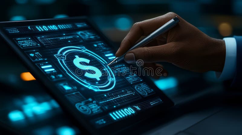 Cash Flow Network. Money Concept Stock Image - Image of generated ...