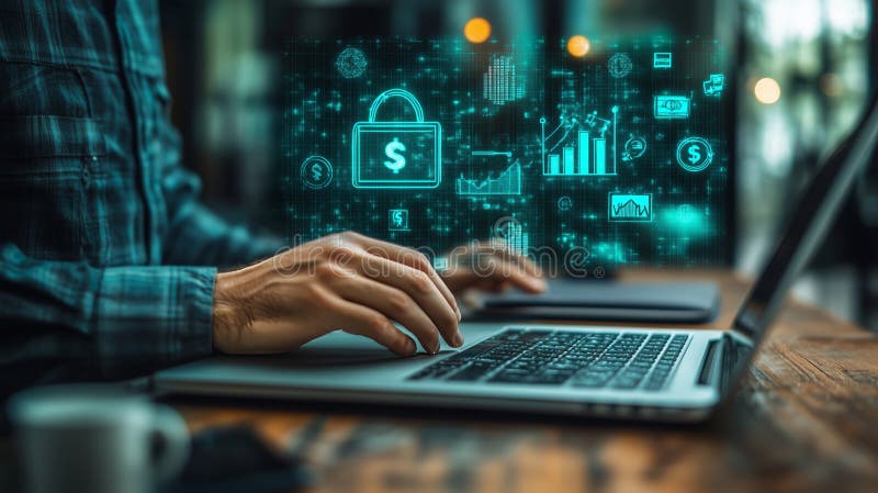 Cash Flow Network. Money Concept Stock Photo - Image of biometric ...