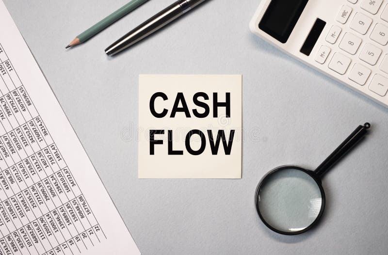 Cash Flow Statement on Paper on Office Desk, Cashflow Stock Photo ...