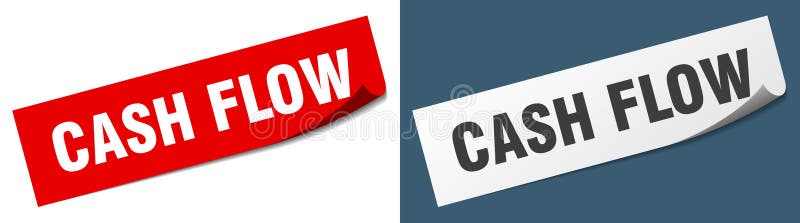 Cash Flow Banner Template. Cash Flow Ribbon Label Stock Vector ...