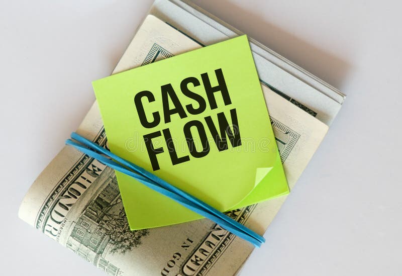 Cash Flow Text Concept on Notebook with Office Tools and Paper.Business ...