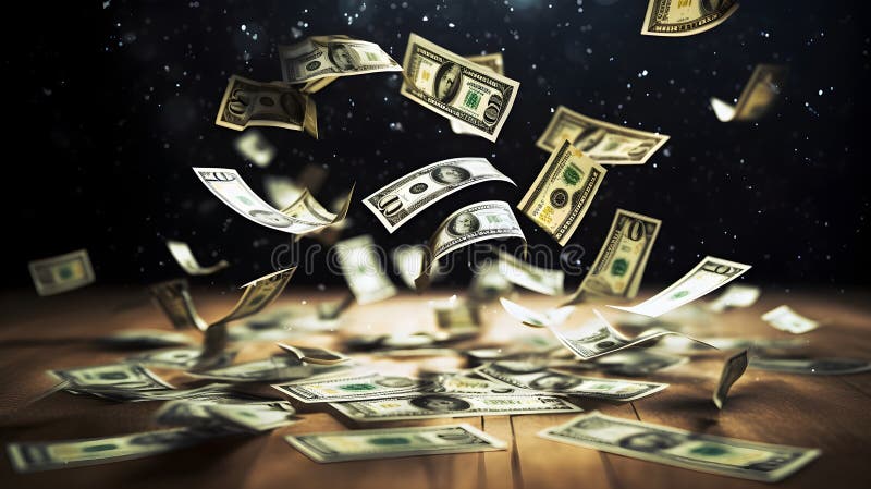 Cash Flow Visualization with Arrows Representing Income and Expenses ...