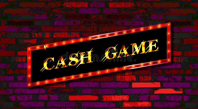 Cash Game. Gold Frame, Banne Stock Vector - Illustration of coins ...
