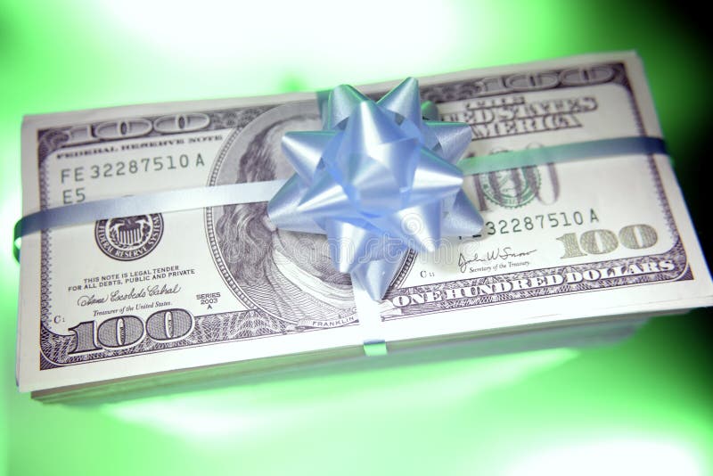 Cash gift stock image. Image of plentiful, abundance, bill - 2370179