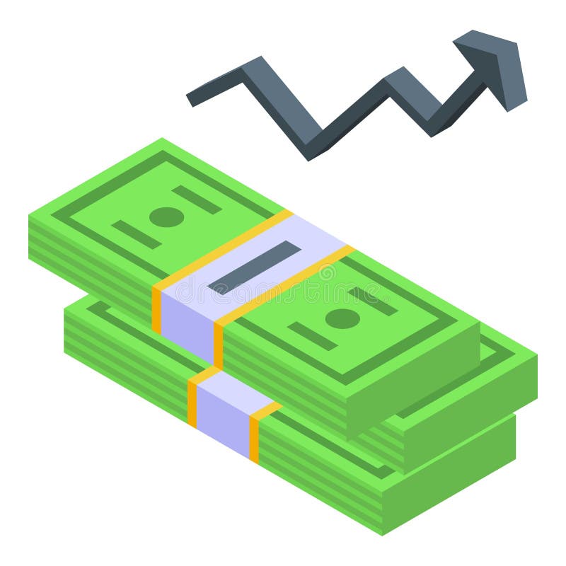 Cash Grow Skill Icon Isometric Vector. Training Level Stock ...