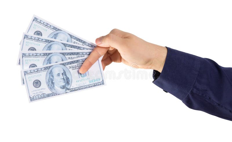 Cash in a hand stock image. Image of cash, holds, profit - 34462633