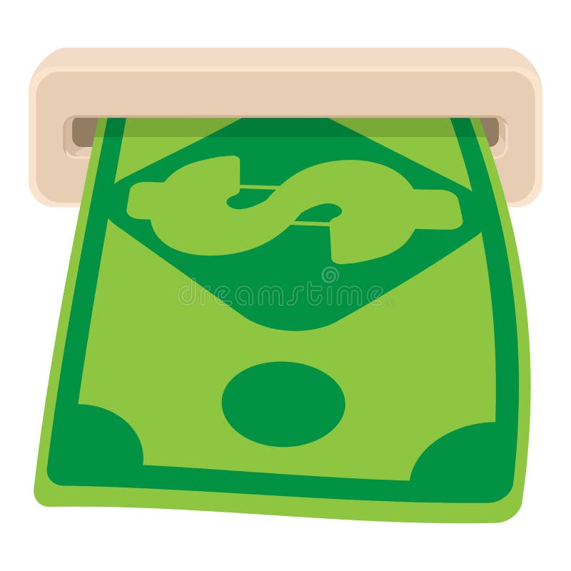 Cash icon, cartoon style stock vector. Illustration of sell - 85983201