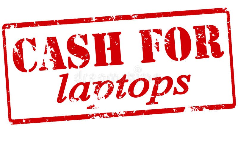 Cash for laptops stock illustration. Illustration of cash - 92089307