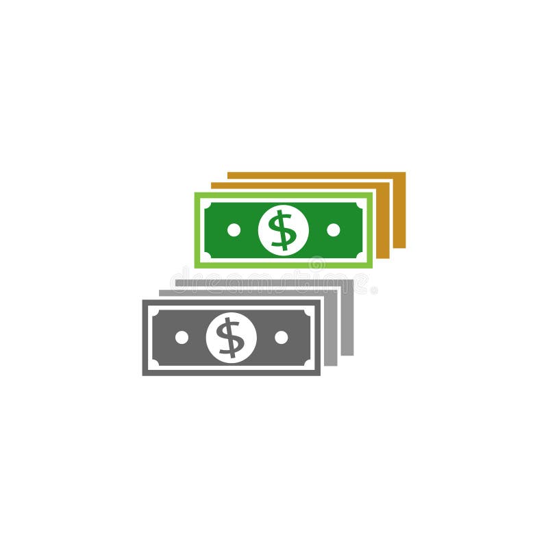 Cash Logo Icon Design Vector Illustration Stock Vector - Illustration ...