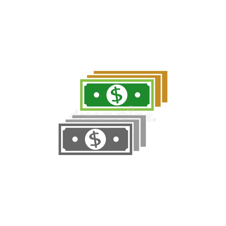 Cash Logo Icon Design Vector Illustration Stock Vector - Illustration ...