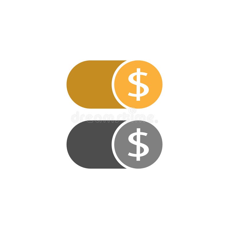 Cash Logo Icon Design Vector Illustration Stock Vector - Illustration ...