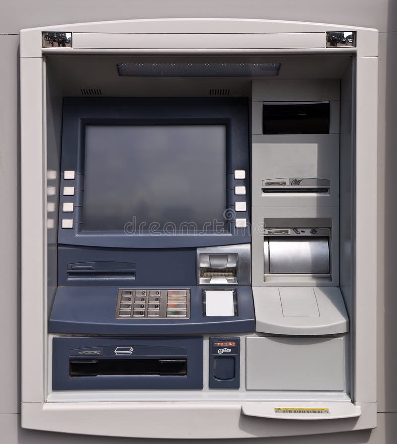 ATM machine stock photo. Image of dollar, shopping, machine - 12011576