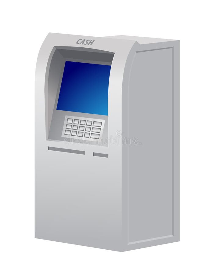 Cash machine atm stock vector. Illustration of financial - 8850578