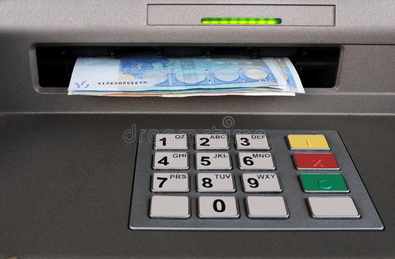 Cash or ATM machine stock image. Image of currency, numbers - 473515