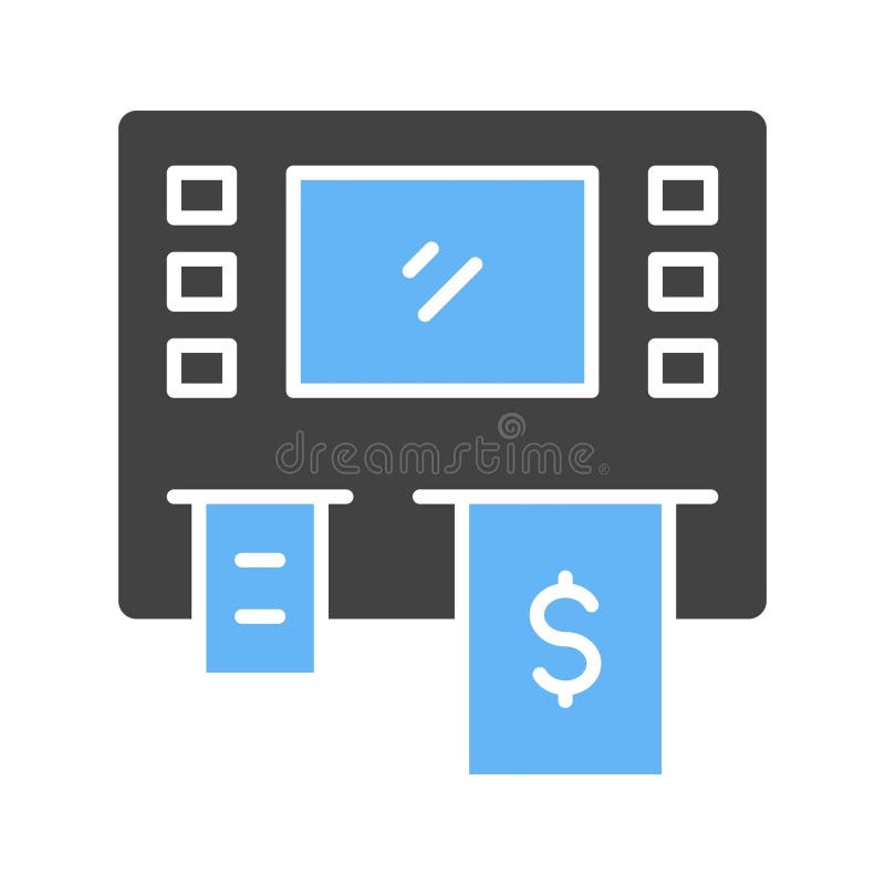 Cash Machine Icon Image. stock vector. Illustration of isolated - 290141440