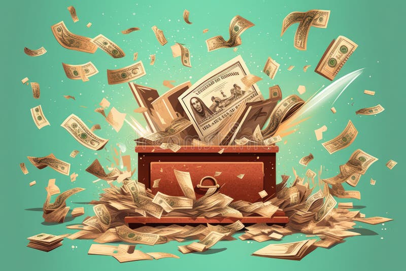 Cash Management - Generative AI Stock Illustration - Illustration of ...