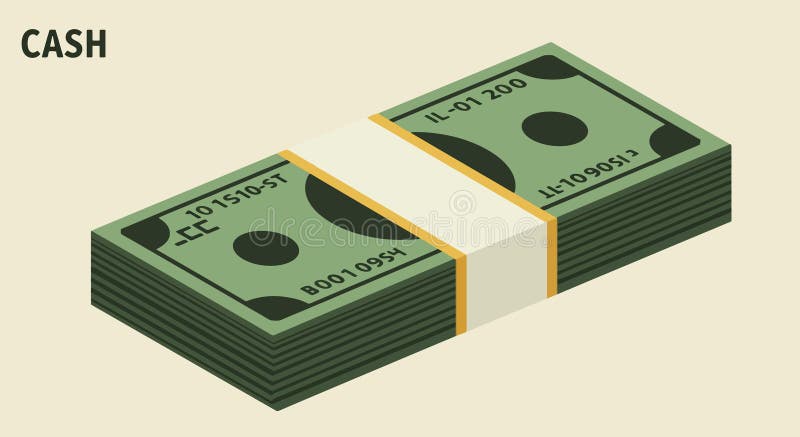 Cash money pic. stock illustration. Illustration of investment - 358835062