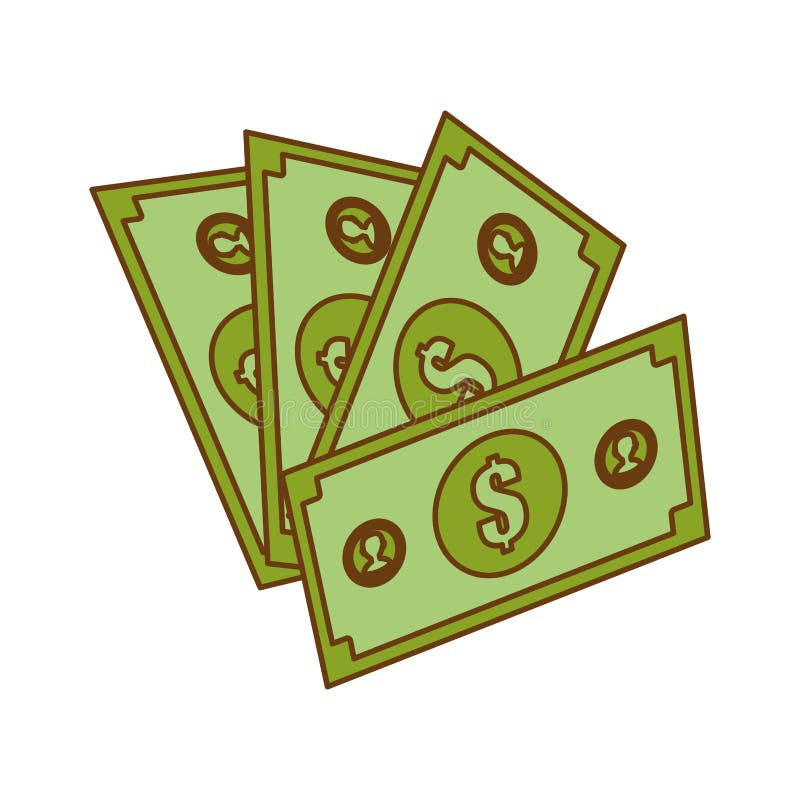 Cash Money Related Icons Image Stock Illustration - Illustration of ...