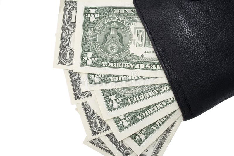 Cash Overflowing from Wallet Stock Photo - Image of jeans, temptation ...