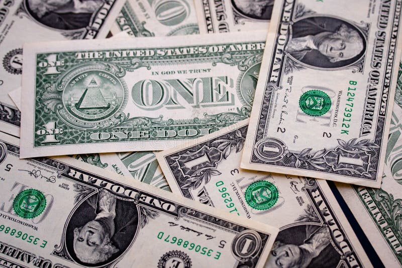 Cash Paper Banknote Closeup Dollar Stock Image - Image of investment ...