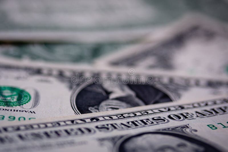 Cash Paper Banknote Closeup Dollar Stock Photo - Image of savings, bank ...