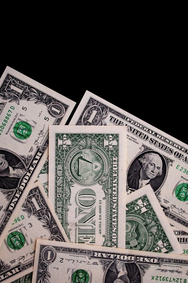 Cash Paper Banknote Closeup Dollar Stock Photo - Image of cash, white ...