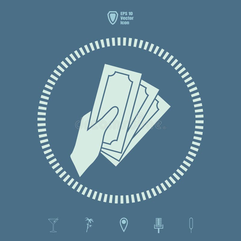 Cash payment vector icon stock vector. Illustration of commerce - 117644057