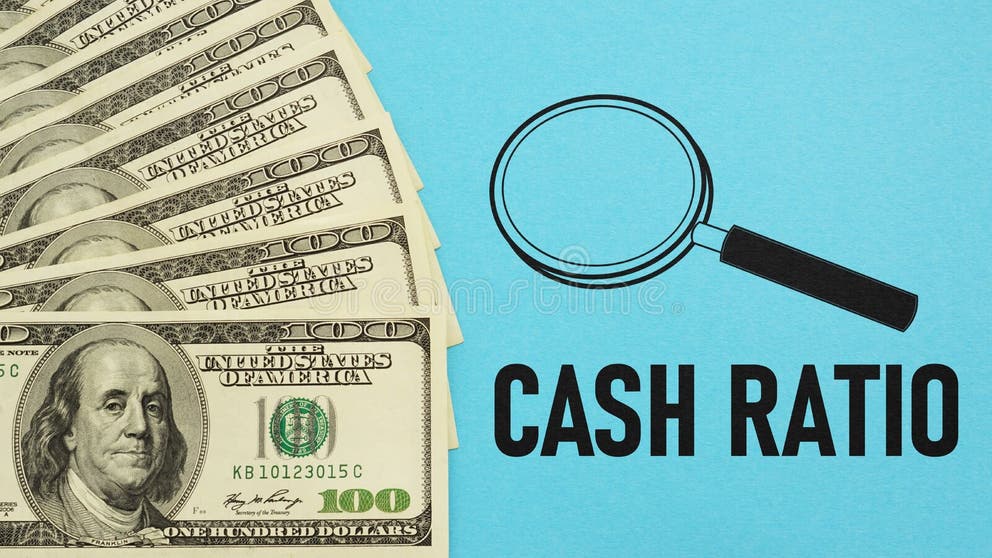 Cash Ratio is Shown Using the Text Stock Image - Image of accountant ...