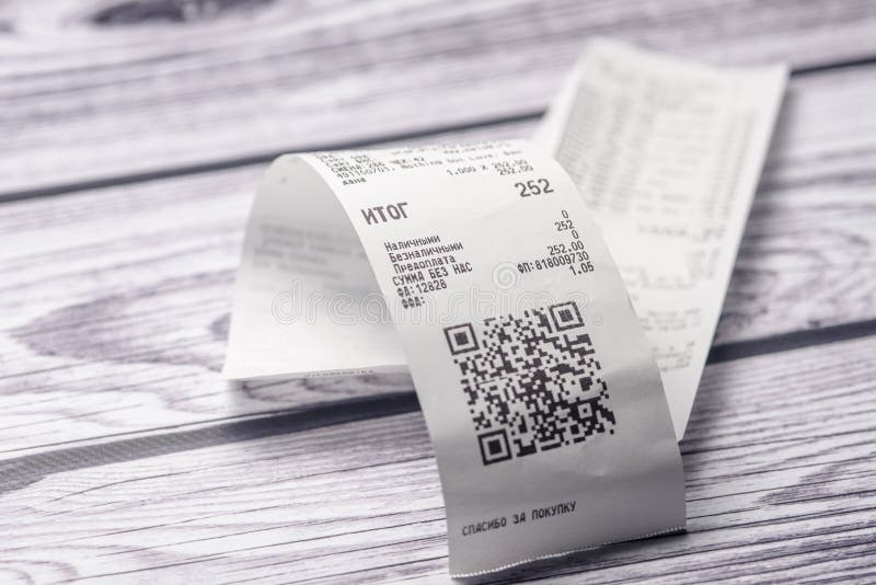 Cash receipts on the table stock photo. Image of text - 150004158