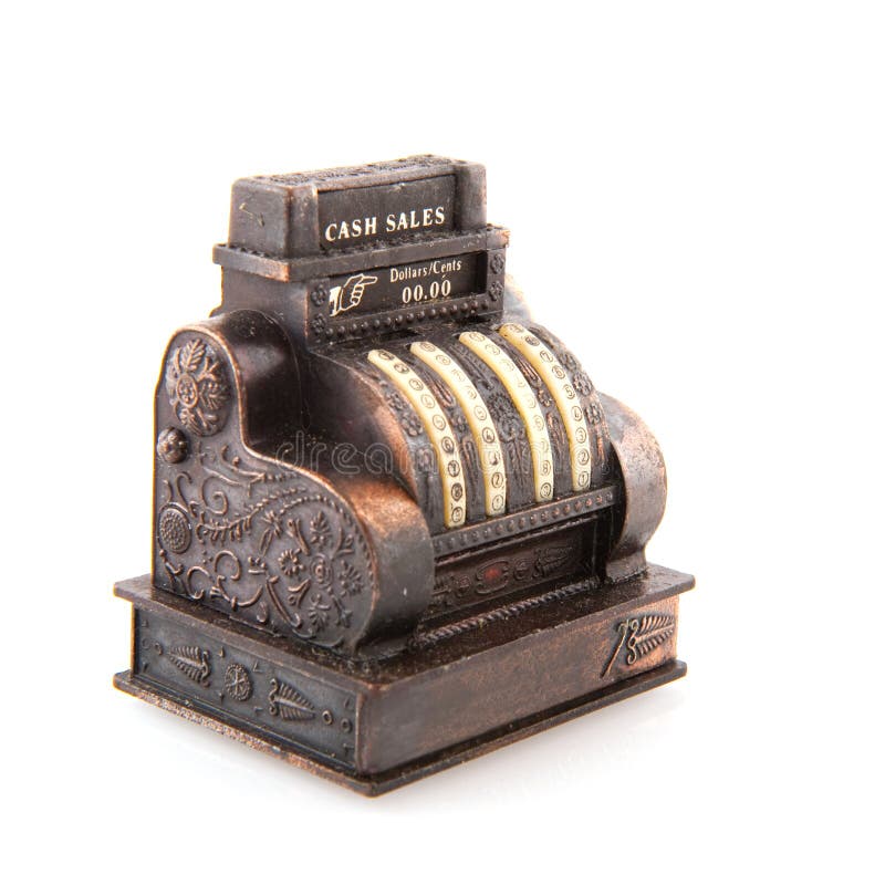 Cash register stock photo. Image of paying, copper, miniature - 10219650