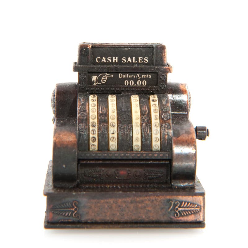 Cash register stock image. Image of copper, paying, isolated - 10219653