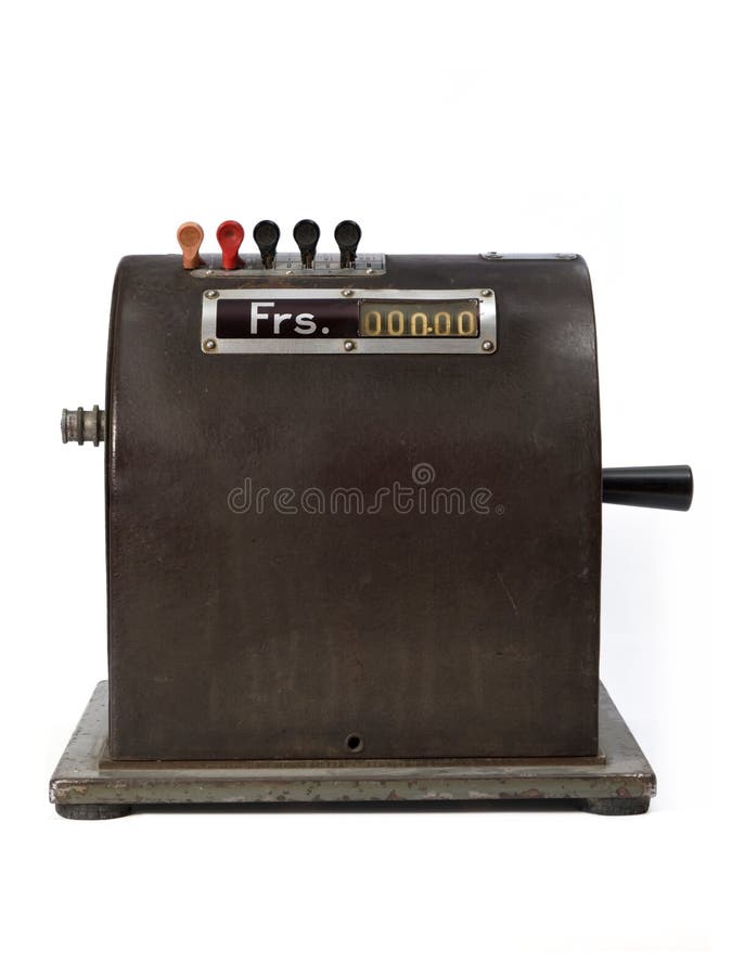 Antique cash register stock photo. Image of shop, expensive - 24858832