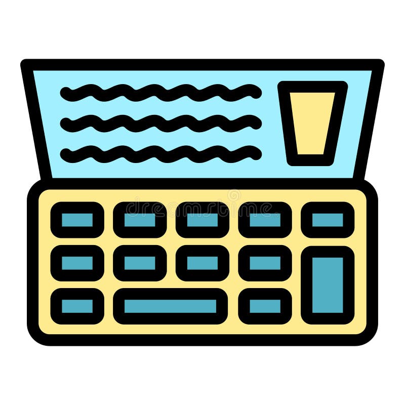 Cash Register Check Icon Color Outline Vector Stock Vector ...