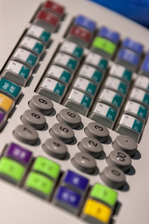 Cash register details stock illustration. Illustration of color - 161213437