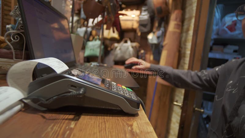 Cash Register and Payment Processing Systems Used in Retail Store ...