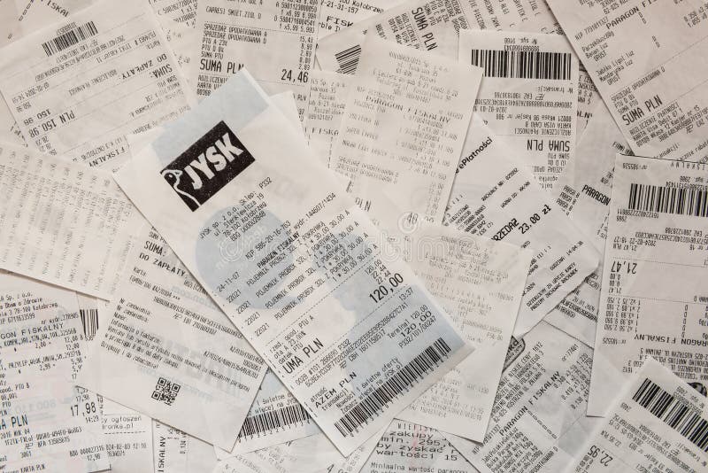 Cash register receipt editorial image. Image of industry - 363853485
