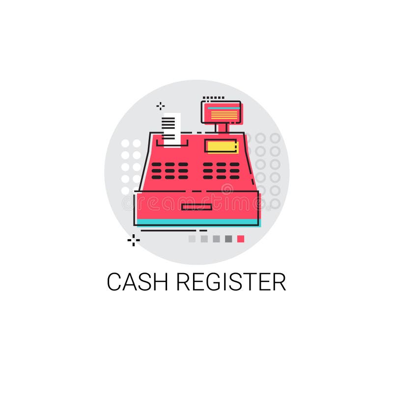 Cash Register Retail Shop Icon Stock Vector - Illustration of object ...