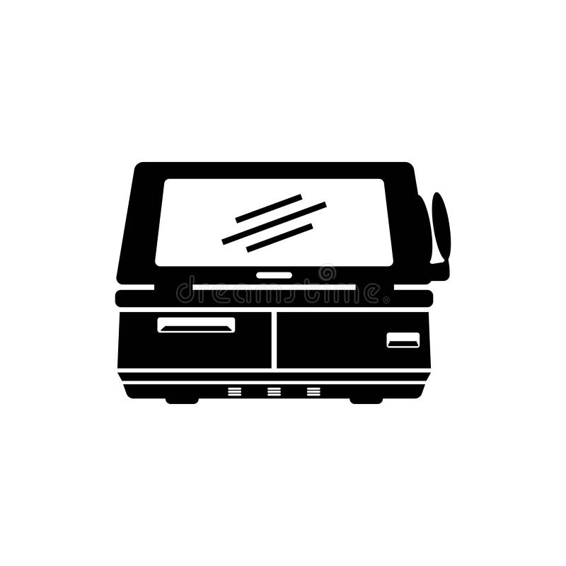 Cash Register Symbol Icon, Illustration Design Template Stock Vector ...