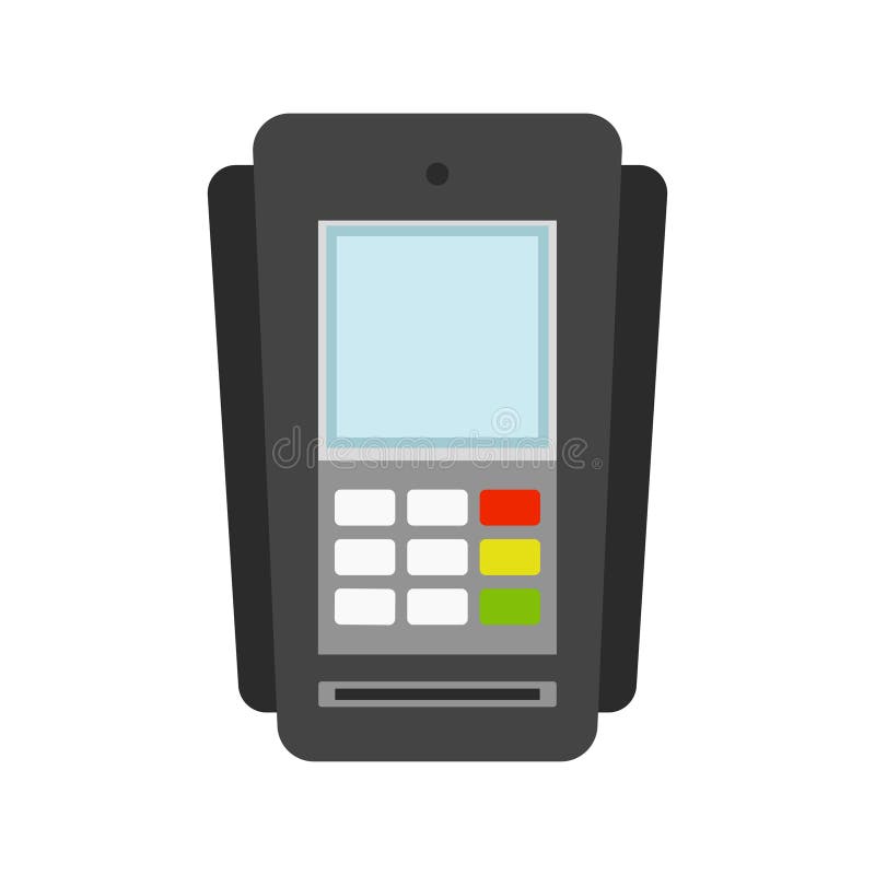 Cash Register. Payment by Card. Vector Illustration. EPS 10. Stock ...