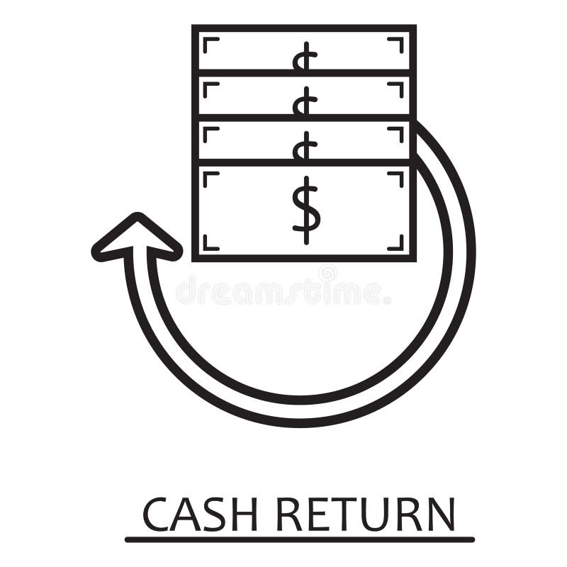 Cash Return Concept. Vector Illustration Decorative Design Stock Vector ...